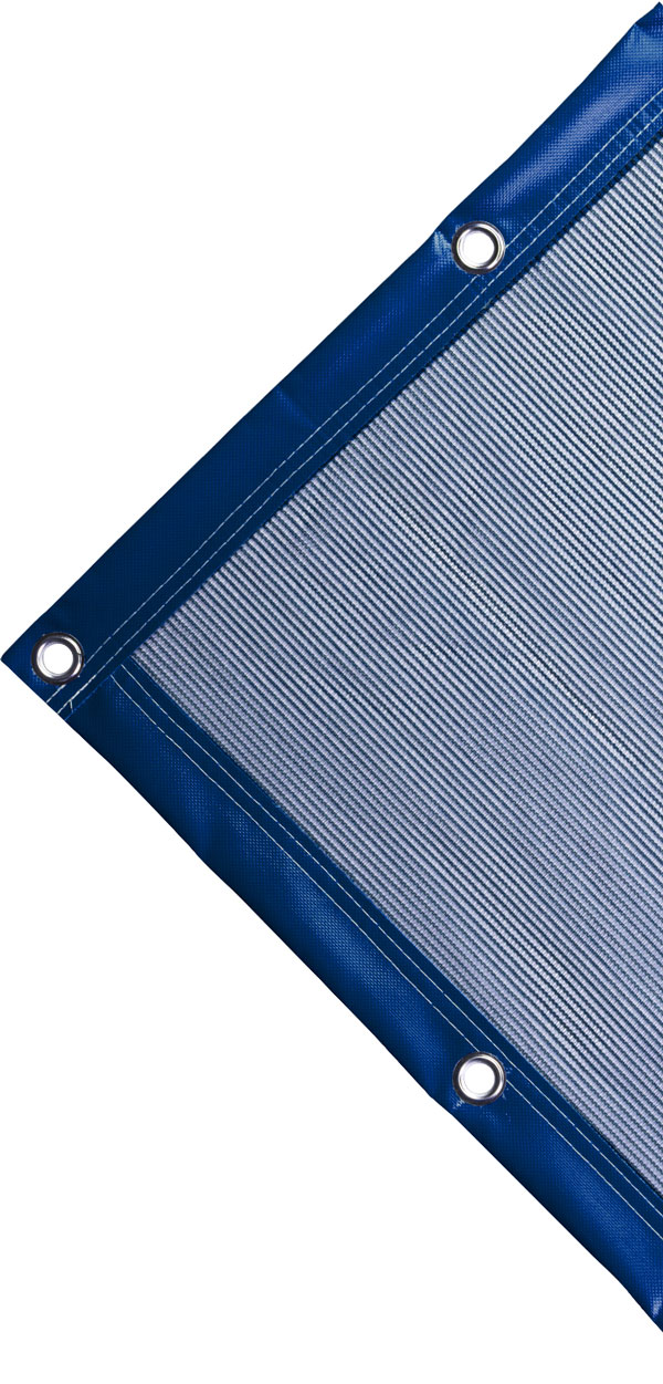 Polyethylene tarpaulin box cover, 170 gr/sq.m blue... - Cod. CMBV170B-17T