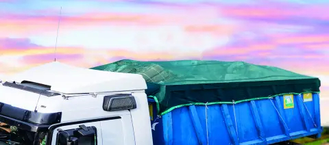 Nets and covers for waste collection trucks