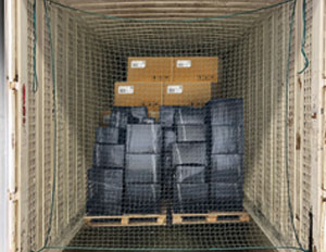 Fall protection container load net, standard 45 mm - Cod. CNT045V